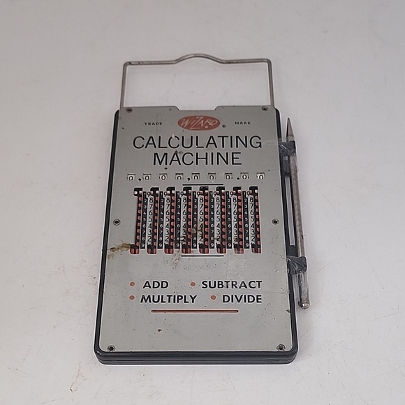 Wizard | Other | Vintage 96s Wizard Calculating Machine W Metal Stylus ...